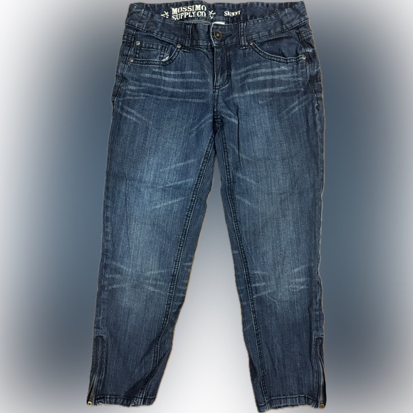 Mossimo Supply Co. | Jeans | Mossimo Supply Co Medium Blue Cropped ...